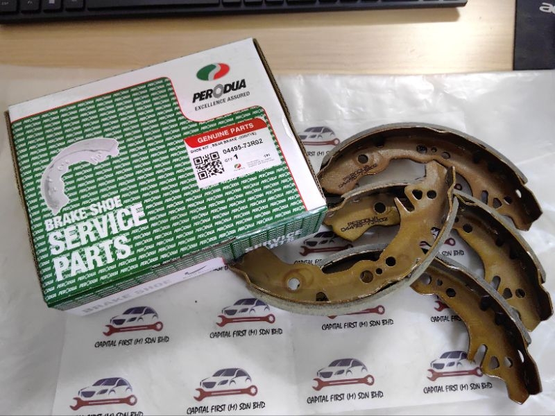 DISC BRAKE PAD FRONT & REAR BRAKE SHOES (ORIGINAL) PERODUA MYVI 1.3 05Y ...