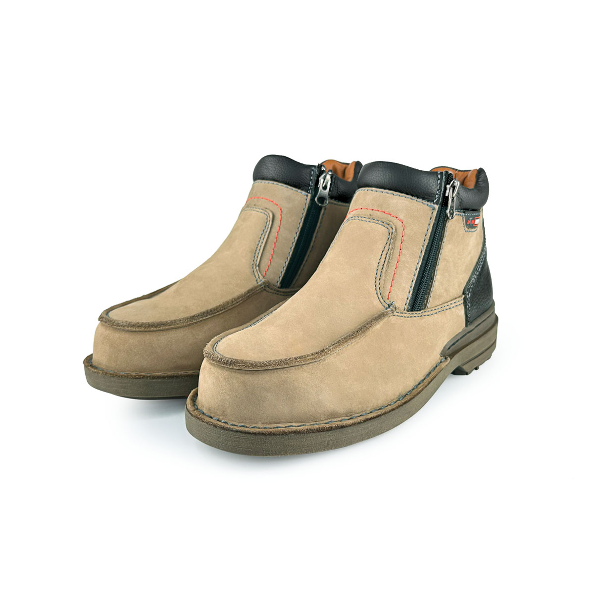 Black Hammer Men Mid Cut with Double Zip Safety Shoe BH2609 | Shopee ...