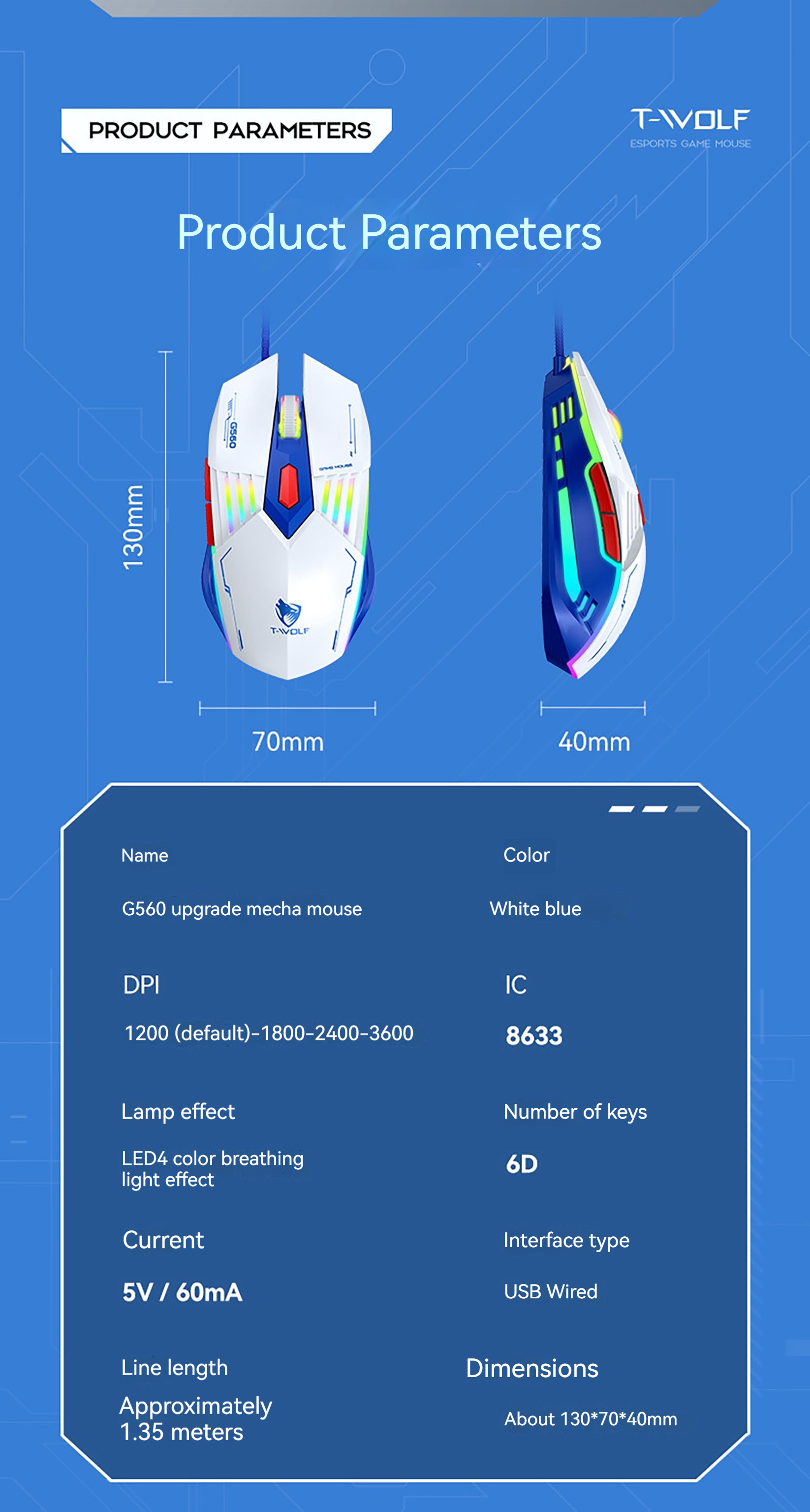Wired G56 Gaming Mouse 3200Dpi Optical Mouse | Shopee Malaysia