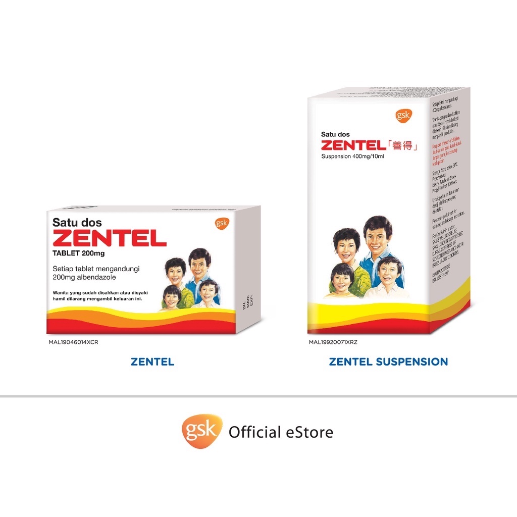 Zentel Tablet (200mg/4s) | Shopee Malaysia