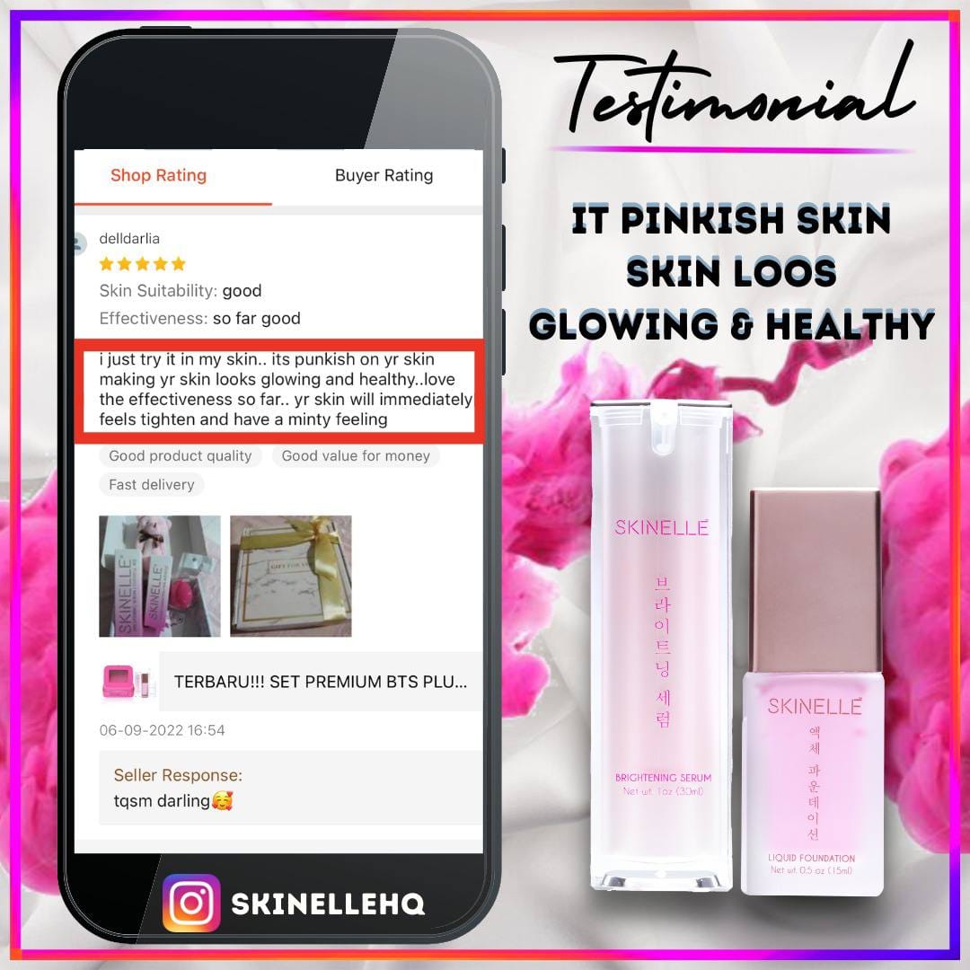 [FAST SHIP] SKINELLE SET JERUNG SET BTS COMBO FOUNDATION SKINELLE ...