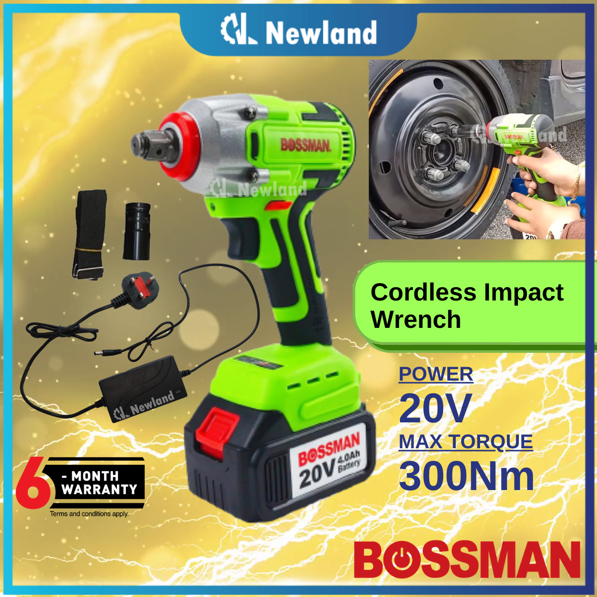 Bossman Impact Wrench / Brushless Motor BIW-919 (300Nm) | Shopee Malaysia