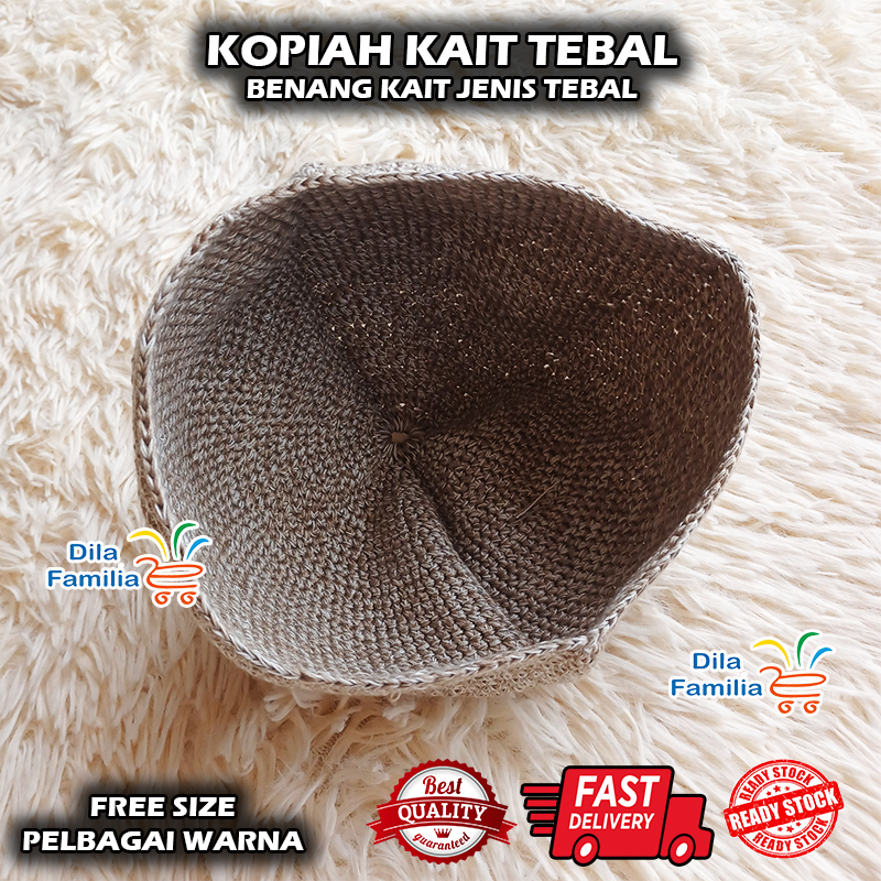 Kopiah Kait Tebal Dewasa Plain Turkey Plain Warna Hitam Coklat Turki ...