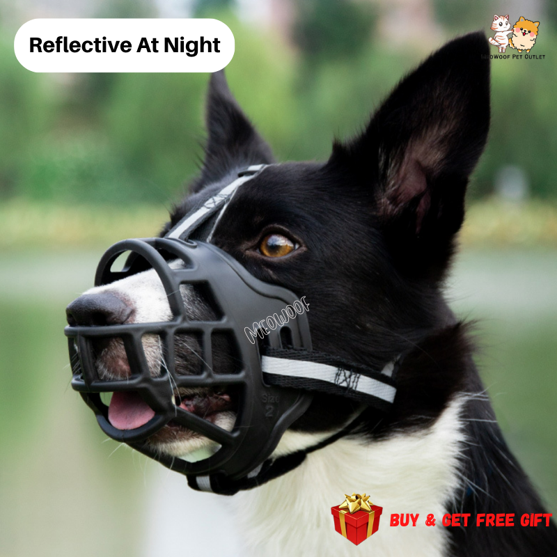 MEOWOOF Dog Mouth Cover Adjustable Dog Muzzle Dog Mouth Guard Dog Anti ...