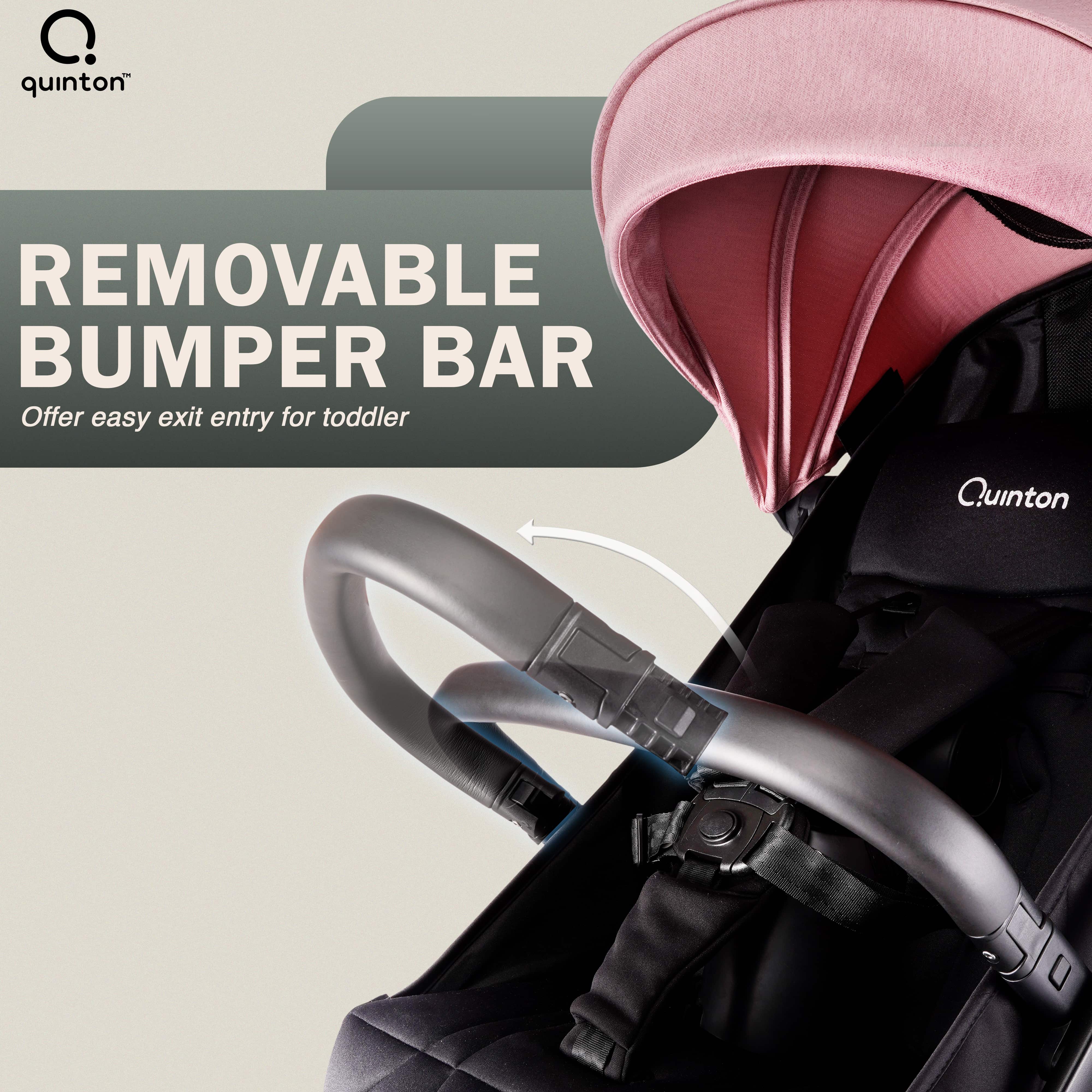Quinton Light+ Fold Plus Baby Stroller, Easy Auto Folding System, Steel ...