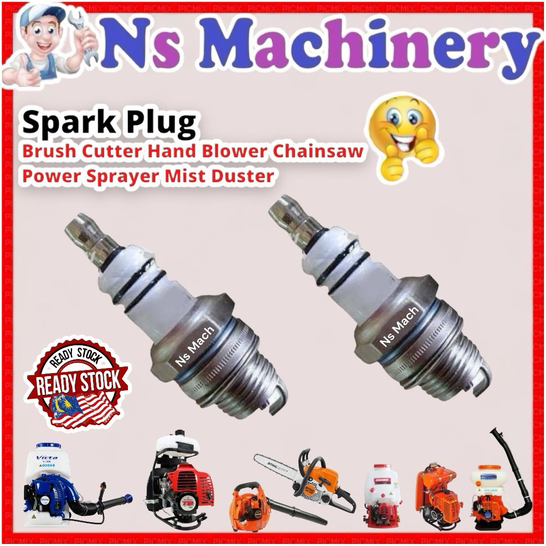 Spark Plug Enjin Mesin Rumput Brush Cutter Hand Blower Chainsaw ...