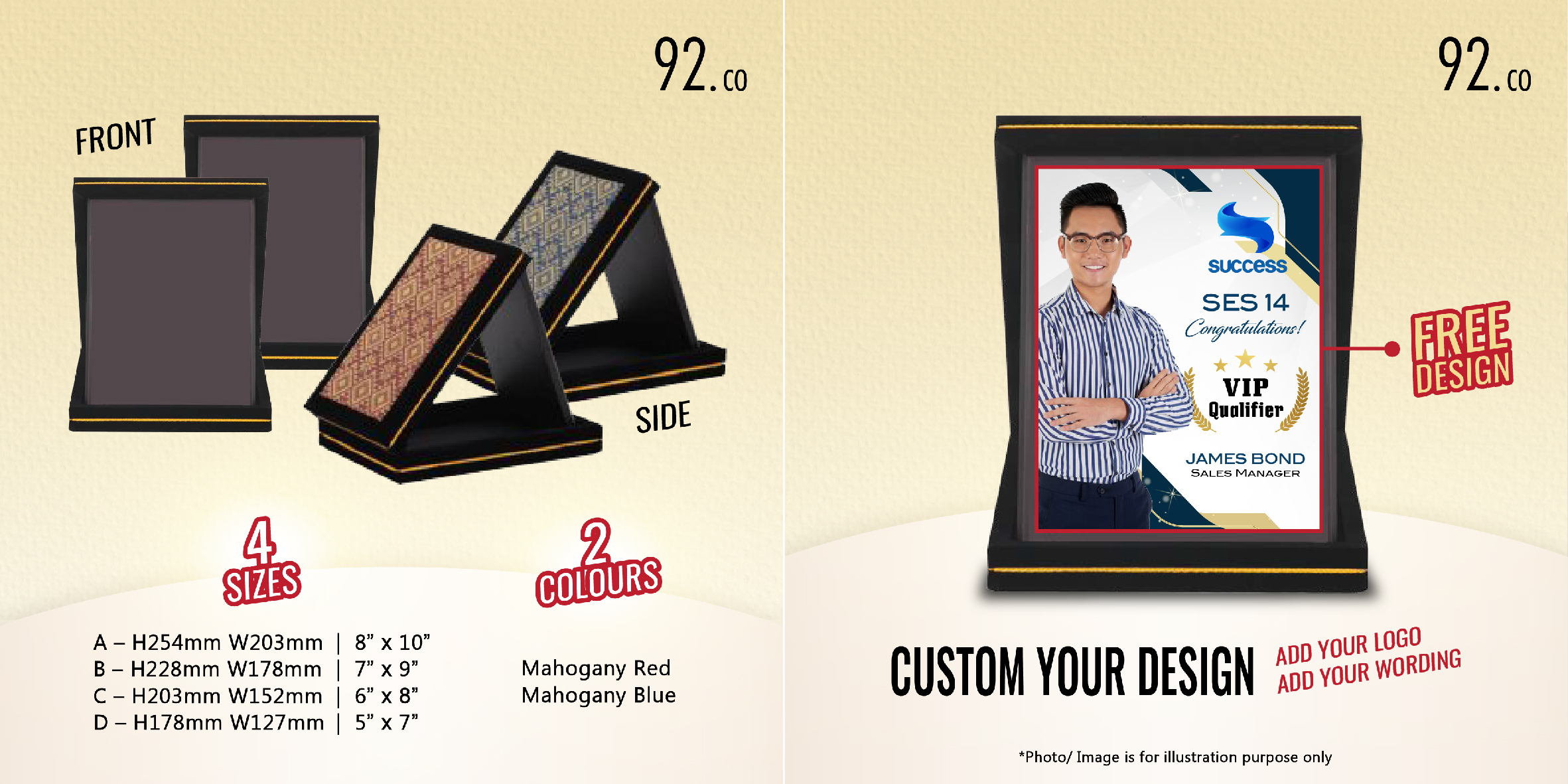 [Custom Plaque] Velvet Box Wooden Plaque with Songket Box. Cenderahati ...