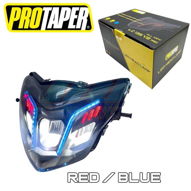 PROTAPER LC135 V2-V7 HEAD LAMP LAMPU DEPAN HEAD LIGHT BAR LED WITH DAY LIGHT LC 135 V2 V3 V4 V5 ...