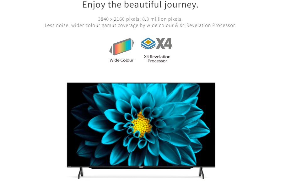 SHARP 50" 4K UHD ANDROID SMART LED TV 4TC50FJ1X | Shopee Malaysia