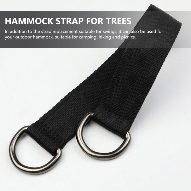 Ready Stock💥Tree Swing Strap with D-ring Hook Ring Hanging Straps Swing ...
