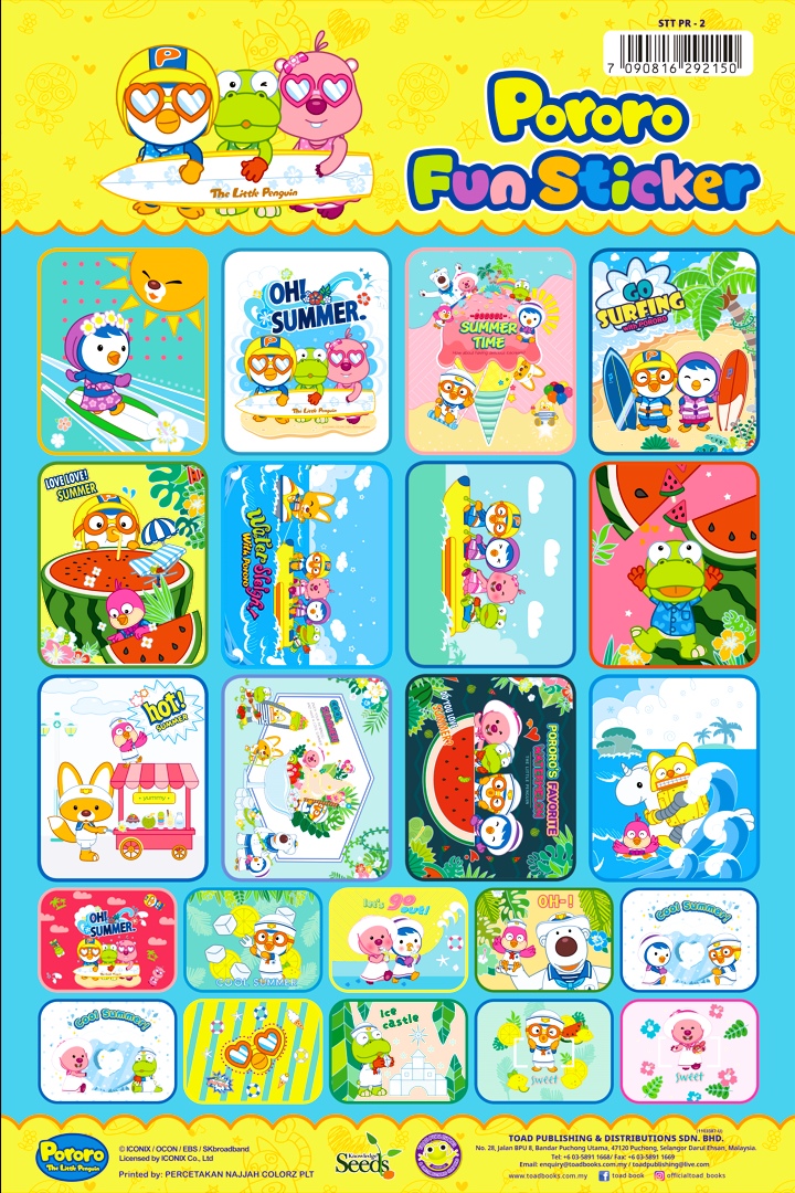 TOAD BOOK : PORORO STICKER ( STT PR ) | Shopee Malaysia