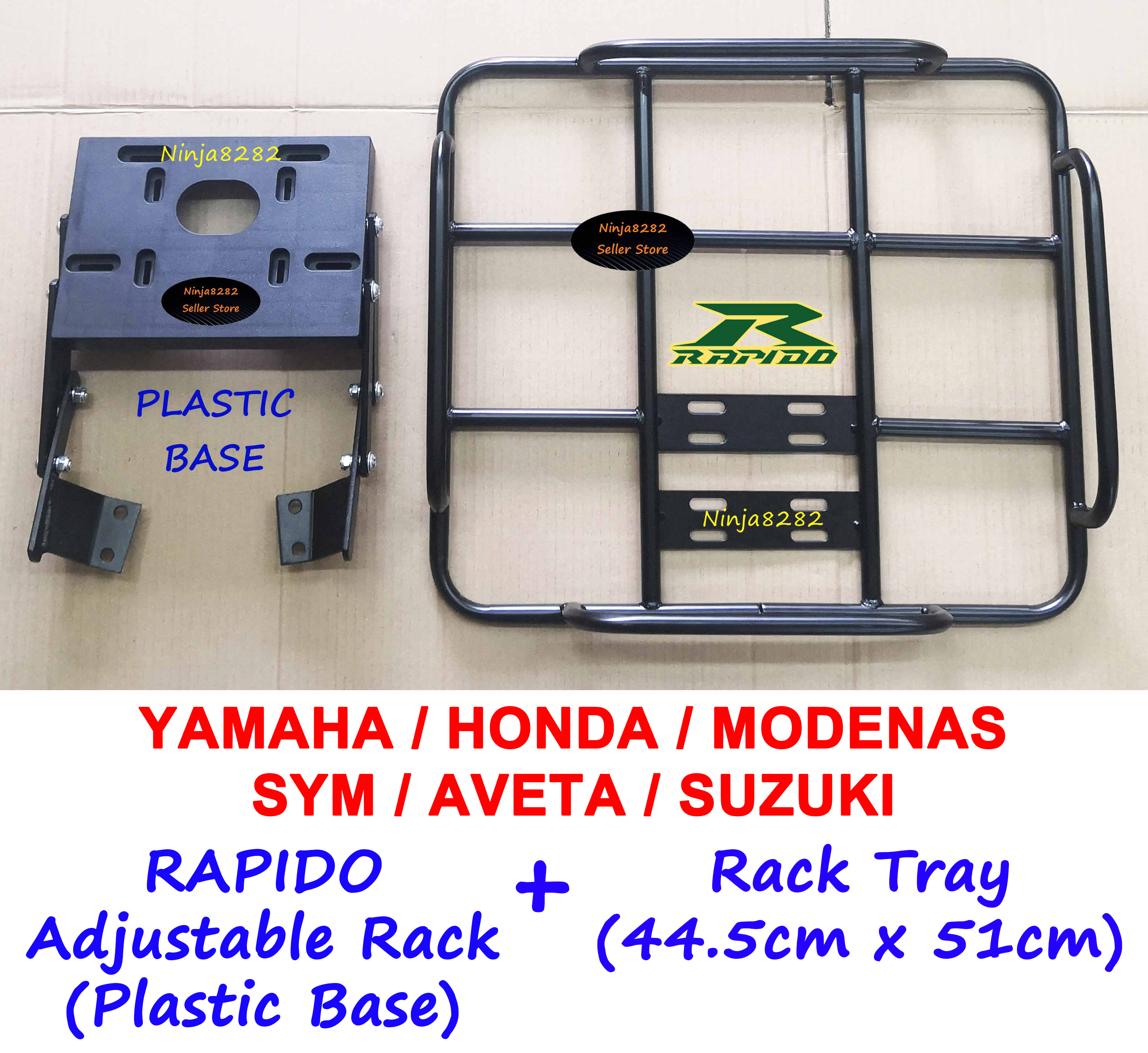 Rapido Adjustable Rack (Plastic Base) & Frame Rack Tray (L51:W44 ...