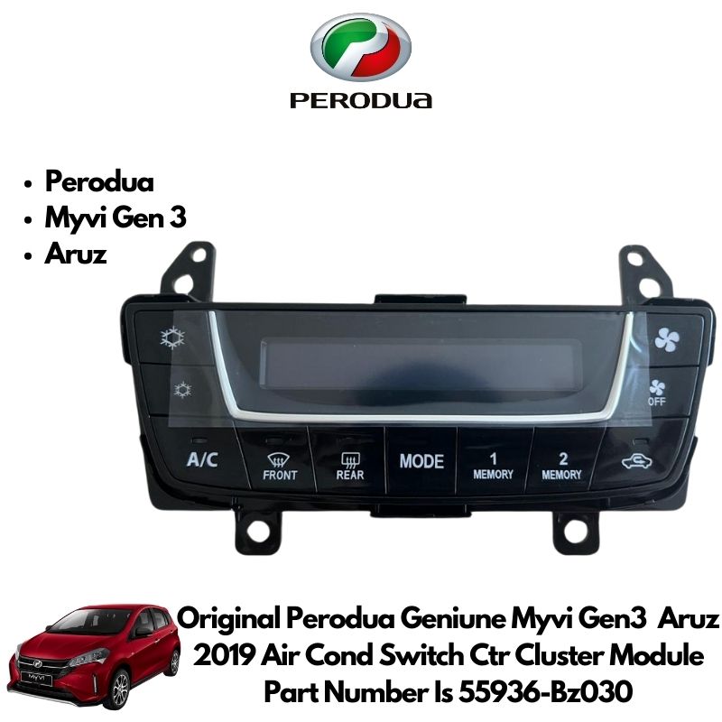 Original Perodua Geniune Myvi Gen3 Aruz 2018-2022 Air Cond SwitchCtr ...