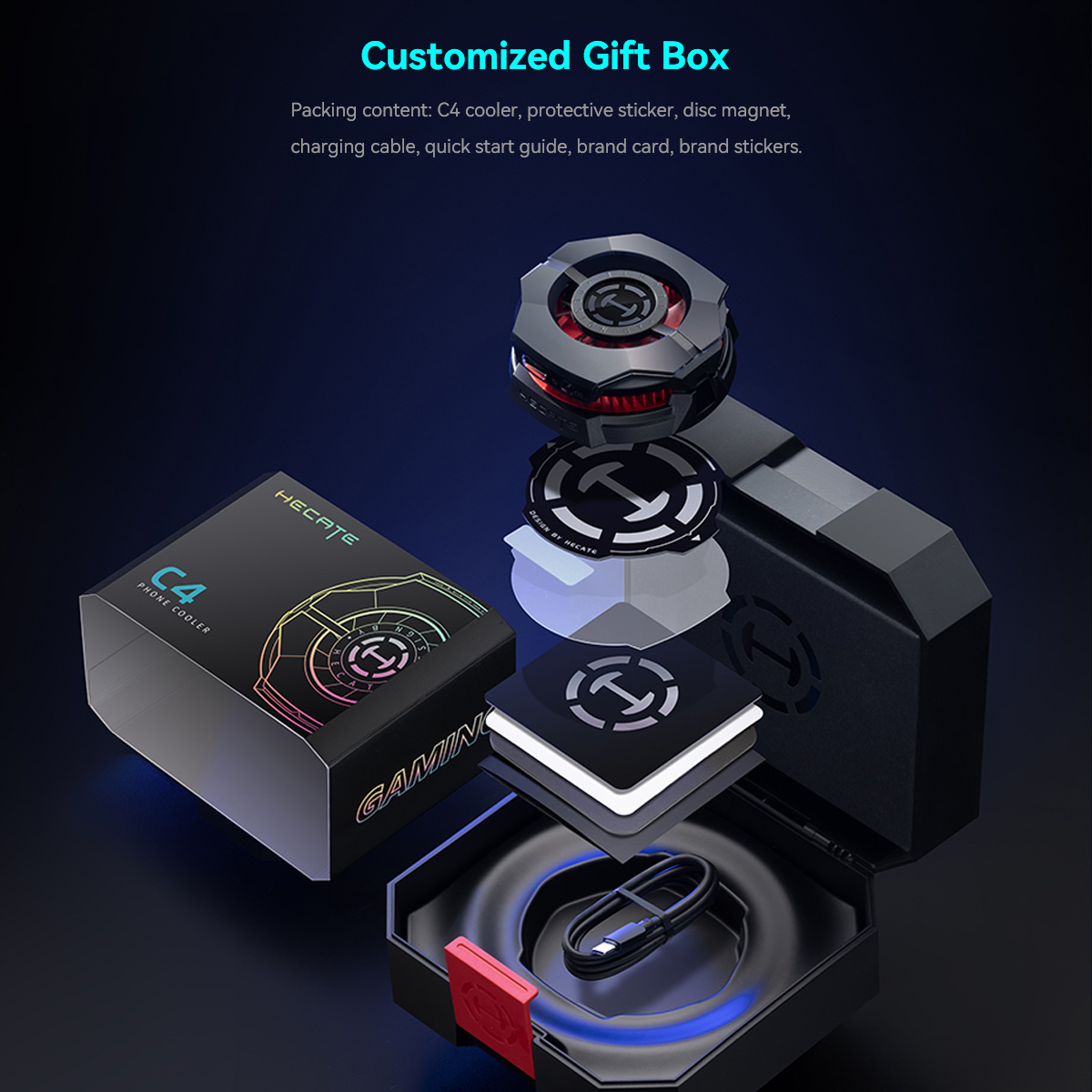 Edifier Hecate C4 Phone Cooler - 7 Blade Mute Fan Design | Custom TEC ...