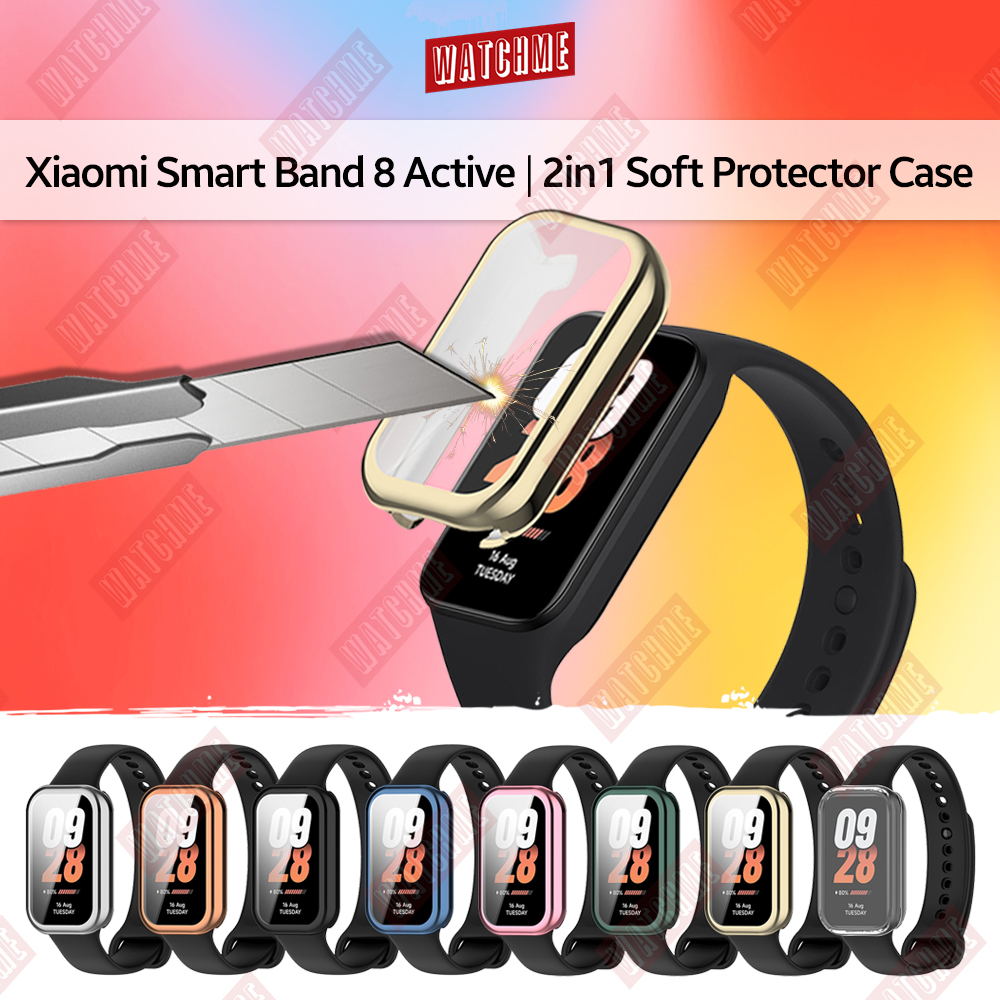 Xiaomi Smart Band 8 Active Protector Case, 2in1 Soft Casing With Screen ...