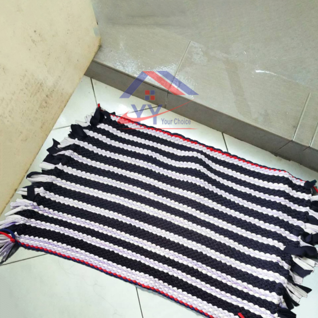 Multicolor Striped Vintage Floor Mat/Kain Lap Alas Kaki/Alas Kaki Kain ...