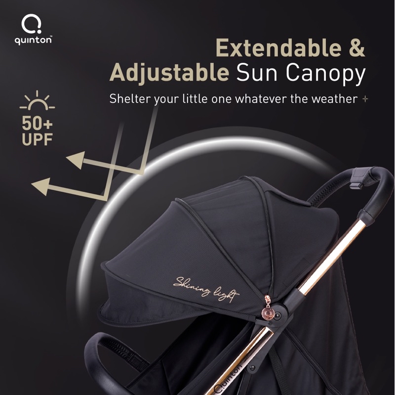 (FREE SHIPPING)Quinton Auto Fold Shining Light Baby Stroller | Premium ...