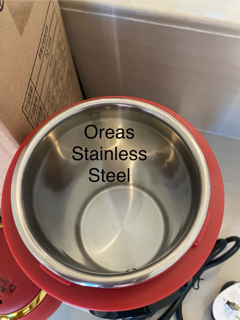 OREAS 304 Kettle Electric Thermos Pot, Cooker Healthy Pot Travel ...