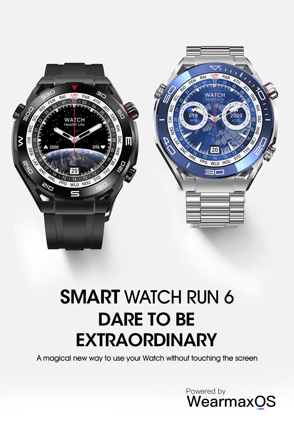 Maxwear Smart Watch 4GB NFC Memory Men Waterproof Fitness Watch ...