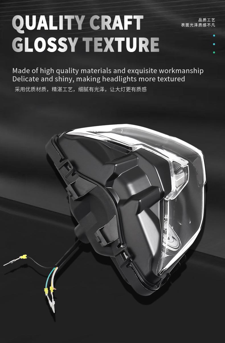 Lampu Depan Y15ZR V2 LC135 V8 New Headlight Front Lamp Sharingan Lamp APP Custom Plug And Play ...