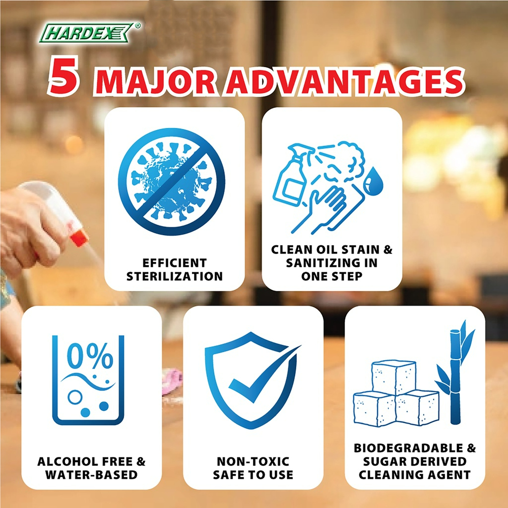[SIRIM Tested] HARDEX Clean and Disinfectant Solution - Ready To Use ...