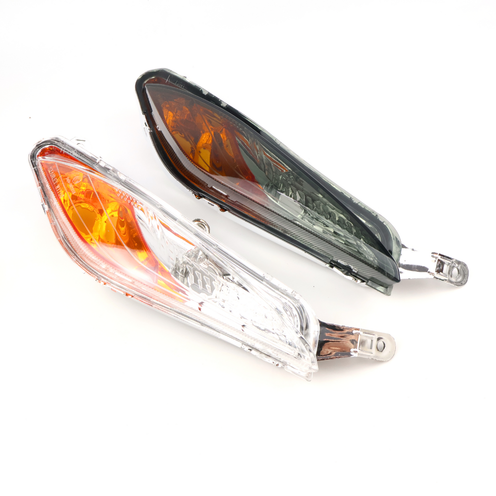 YAMAHA LC135 NEW V3 FRONT SIGNAL LAMP SET LAMPU SIGNAL DEPAN LC 135 V3 SMOKE TINTED CLEAR ...