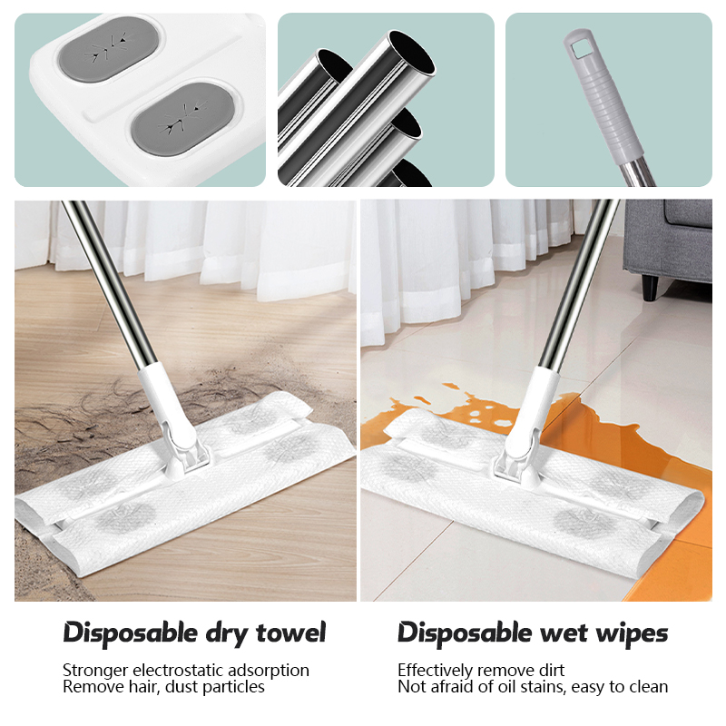Super Wet Mop Wiper Floor Mops Wipes Dust Removal Disposable Tissue ...