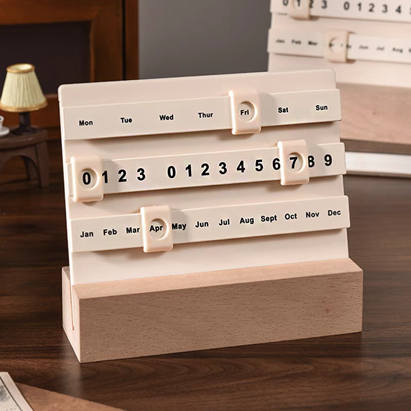 [FREE METAL RULER] INS Minimalist Creative DIY Perpetual Calendar ...