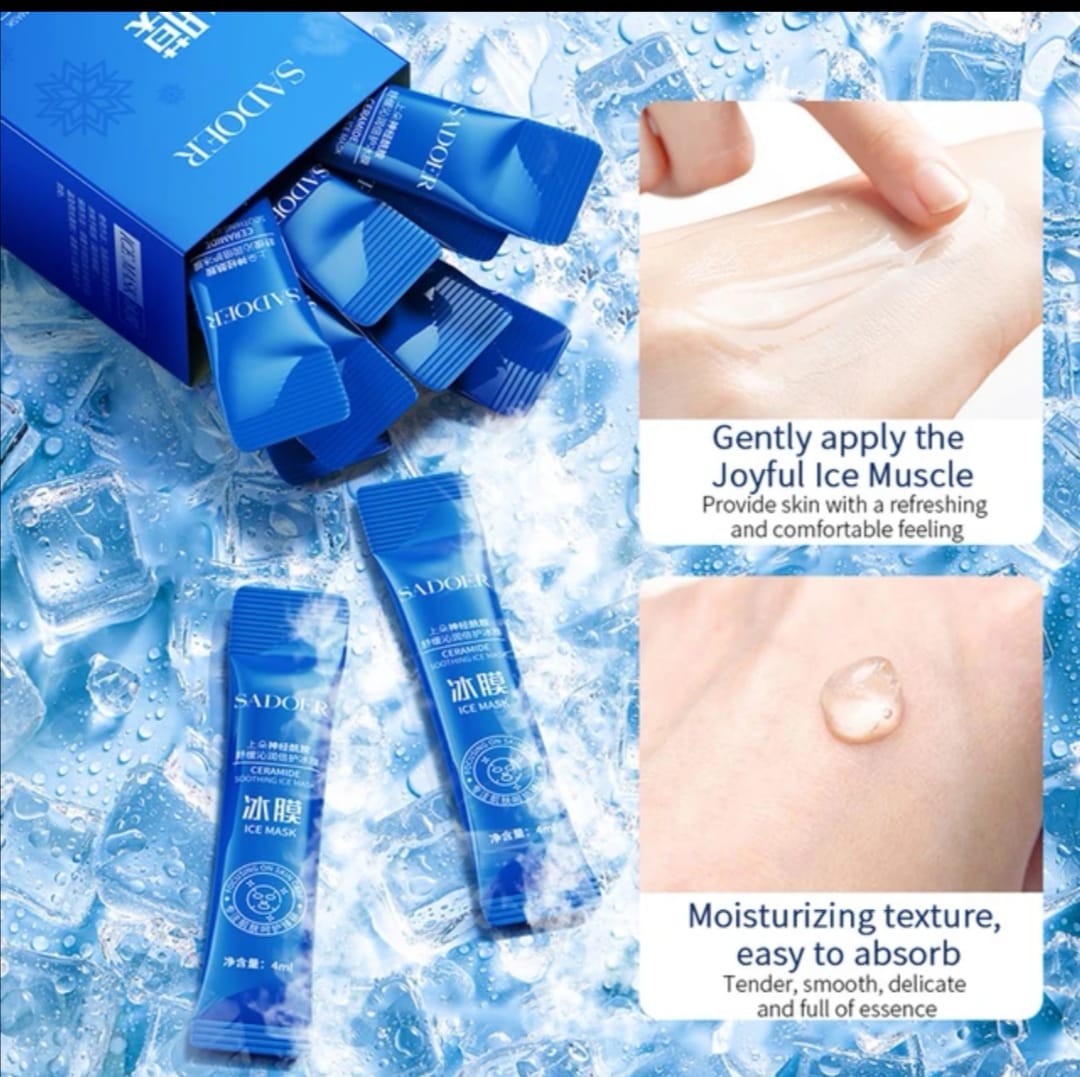 BORONG Kori SADOER Ceramide Soothing Ice Mask Whitening Hydrating ...