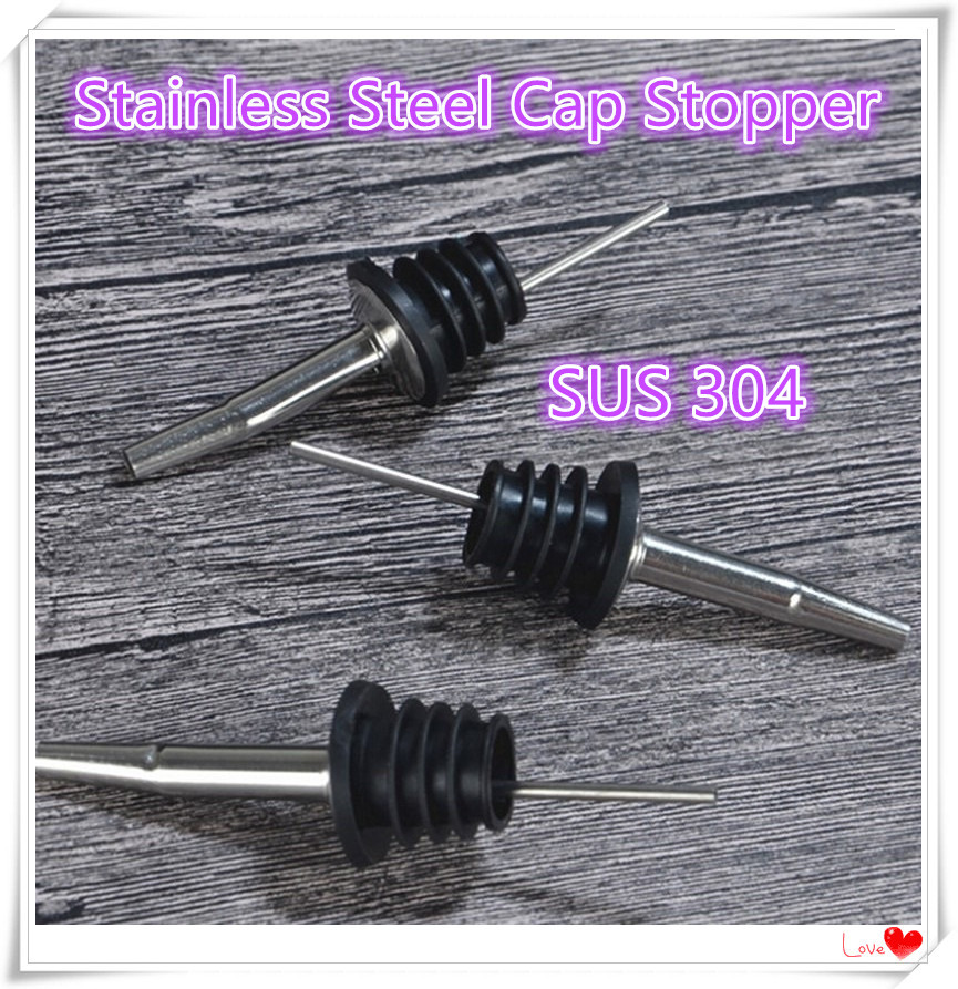 Cap Stopper Stainless Steel 304 Liquor Pourer Flow Wine Bottle Pour ...