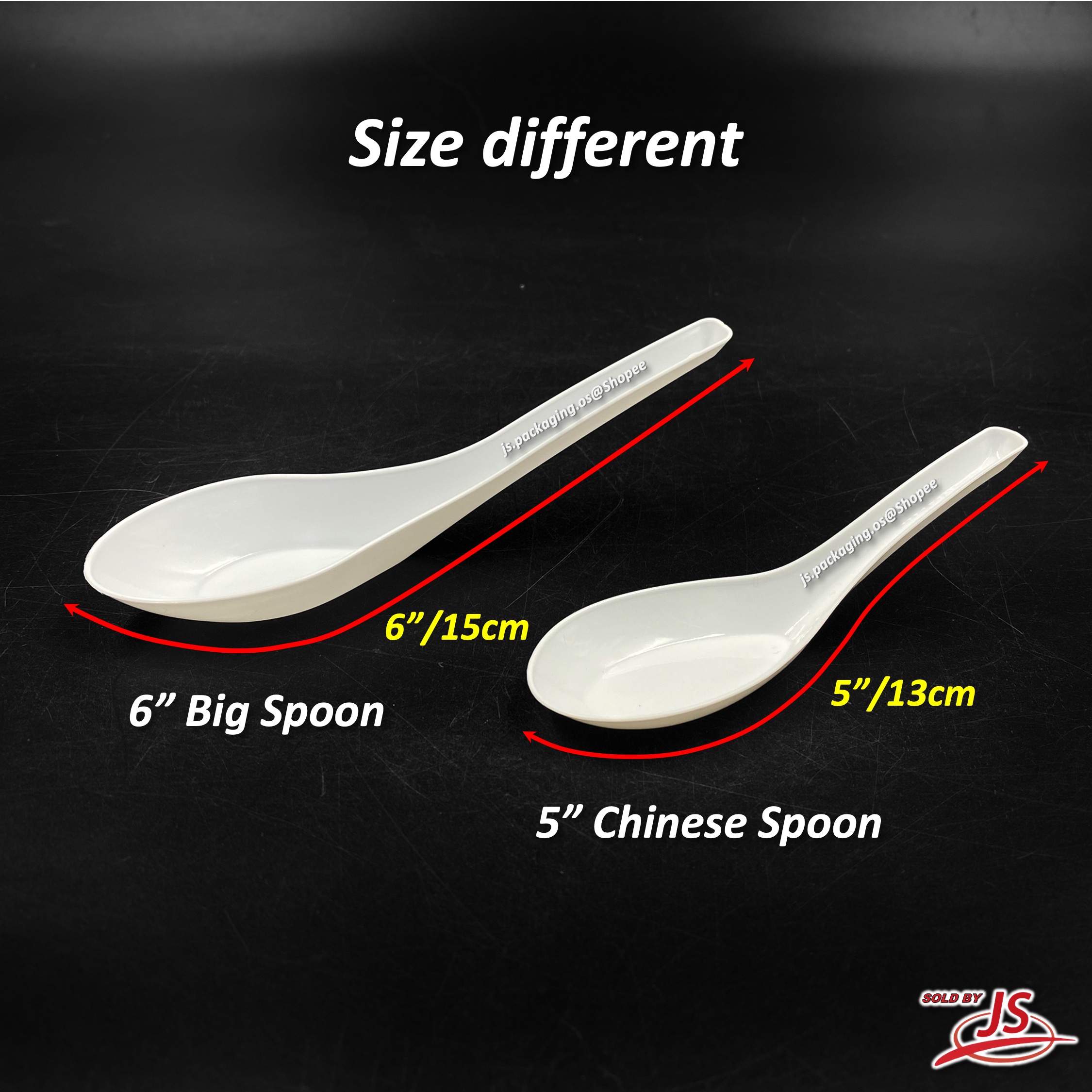 Big Spoon 6" Plastic Chinese Spoon Soup Disposable Plastic Shanghai ...