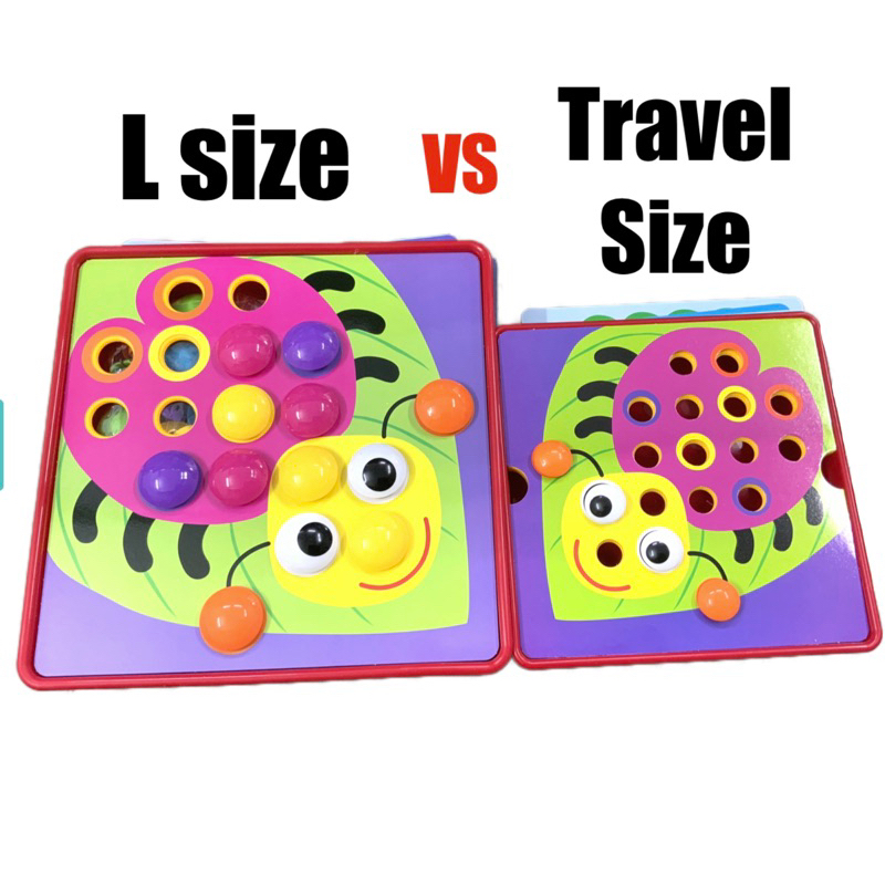 Button Idea Board Art Mushroom Nails Color Matching Game Kid Children ...
