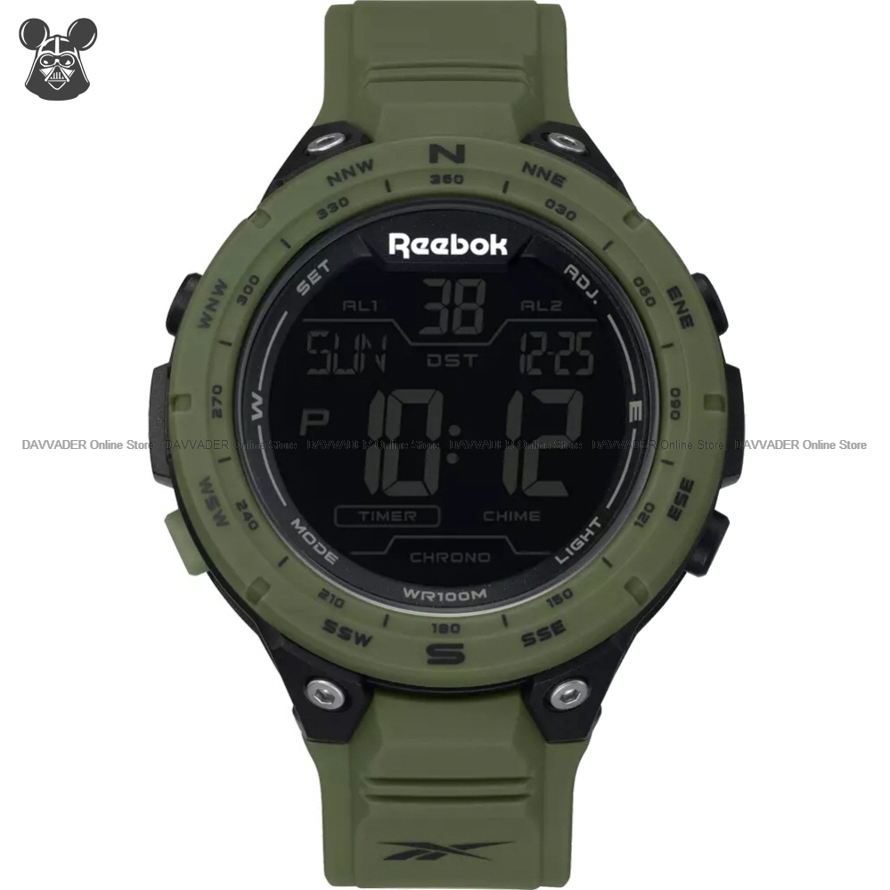 Reebok Watch RV-SLM-G9 Men's Digital Watch SLAM Digital Sports 46mm PU ...