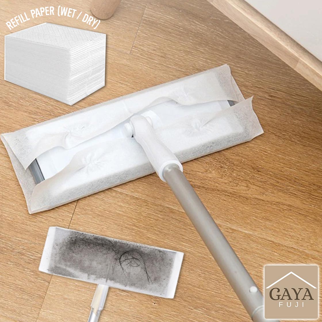 Electrostatic Flat Mop Tisu Pengelap Lantai Mop Tisu Pakai Buang Dust ...