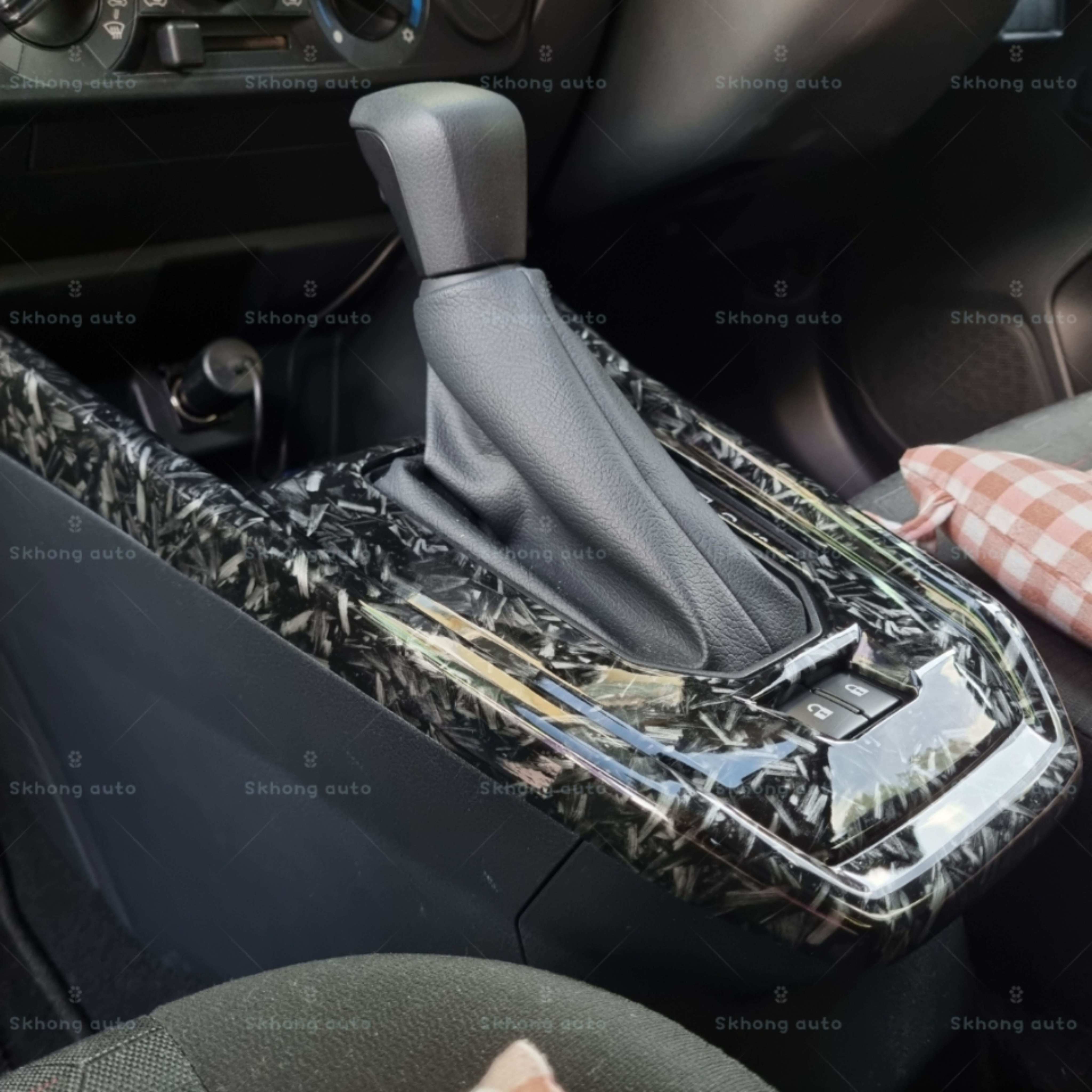 perodua axia 2023 carbon fiber gear shift panel frame cover garnish ...
