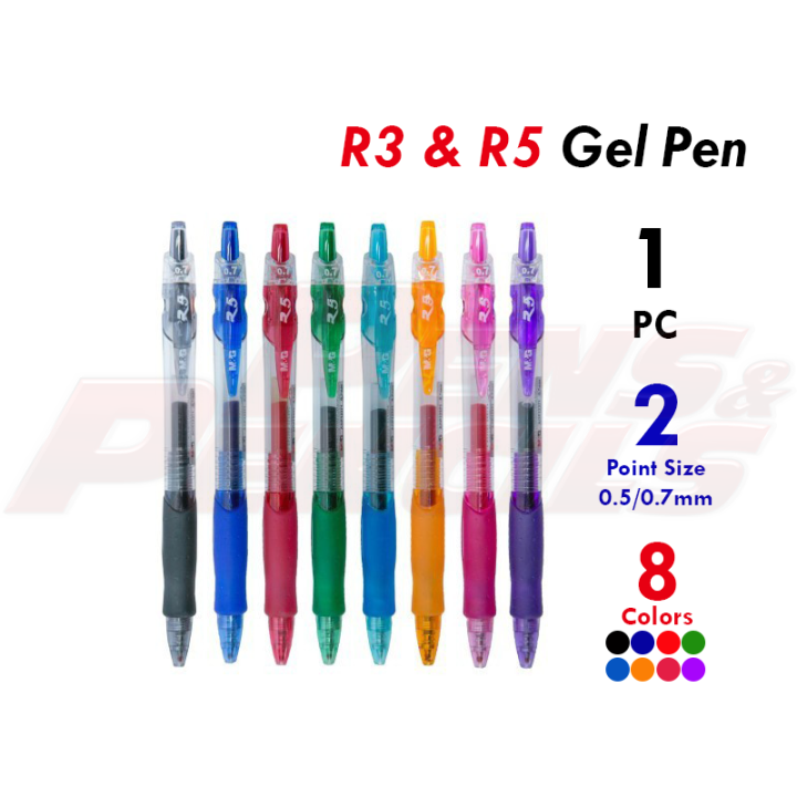 M&G R3 & R5 COLOUR GEL INK PEN 0.5MM & 0.7mm ( AGP12371 / AGP02372 ...