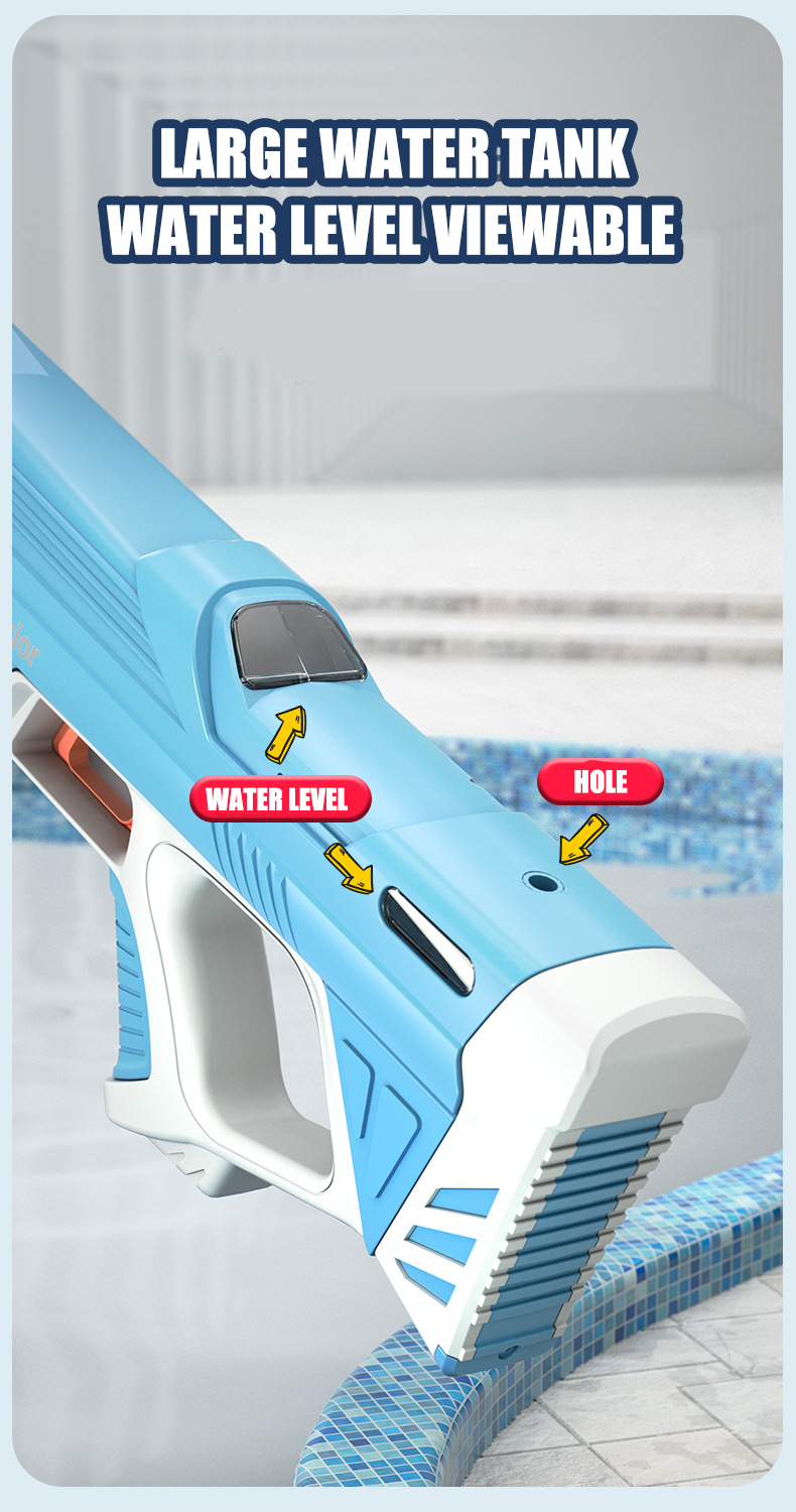 43CM Electric Toy Water Gun Automatic Guns Children Auto Shooting Power ...