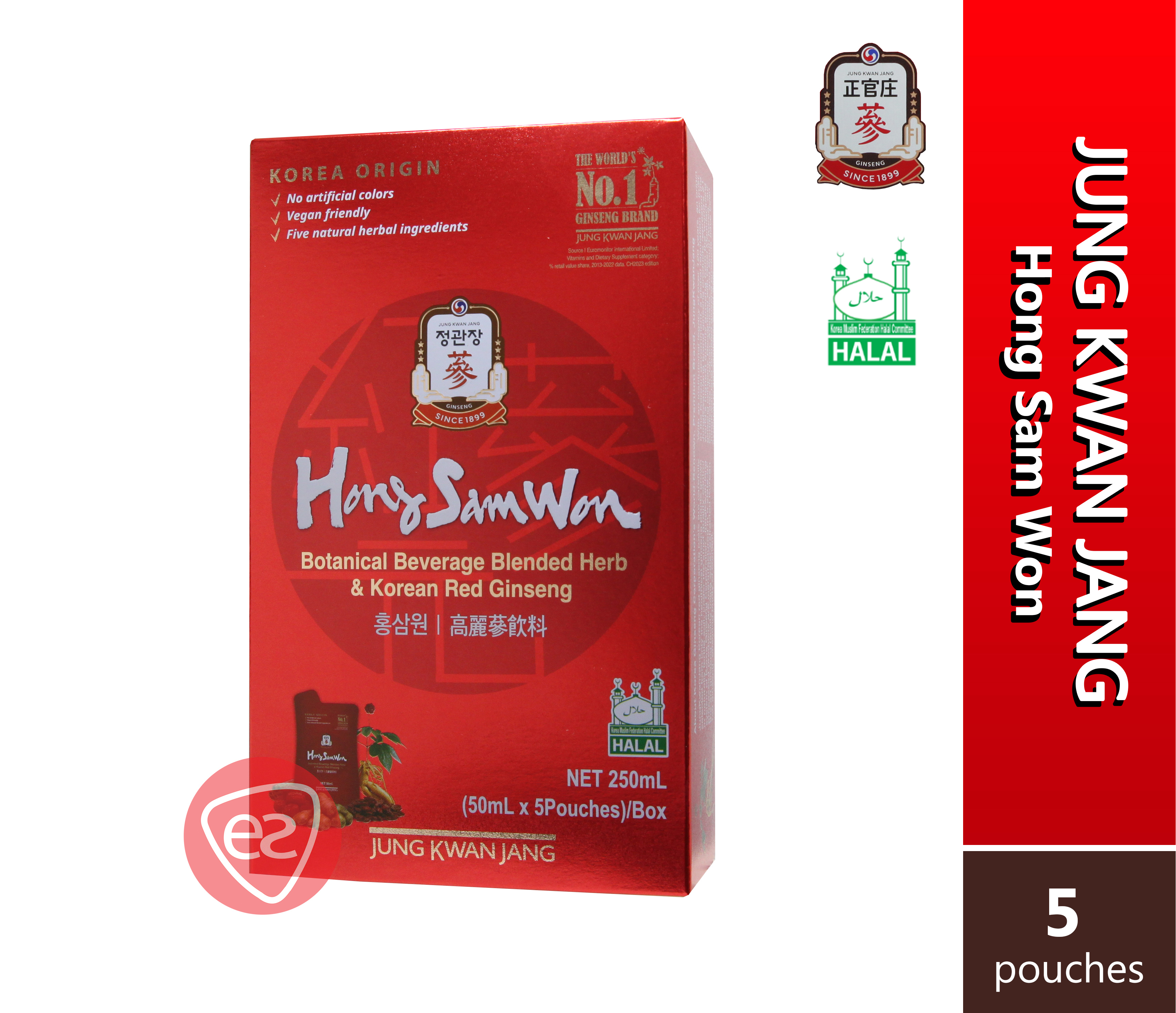 Jung Kwan Jang Hong Sam Won Botanical Beverage Blended Herb & Korean ...