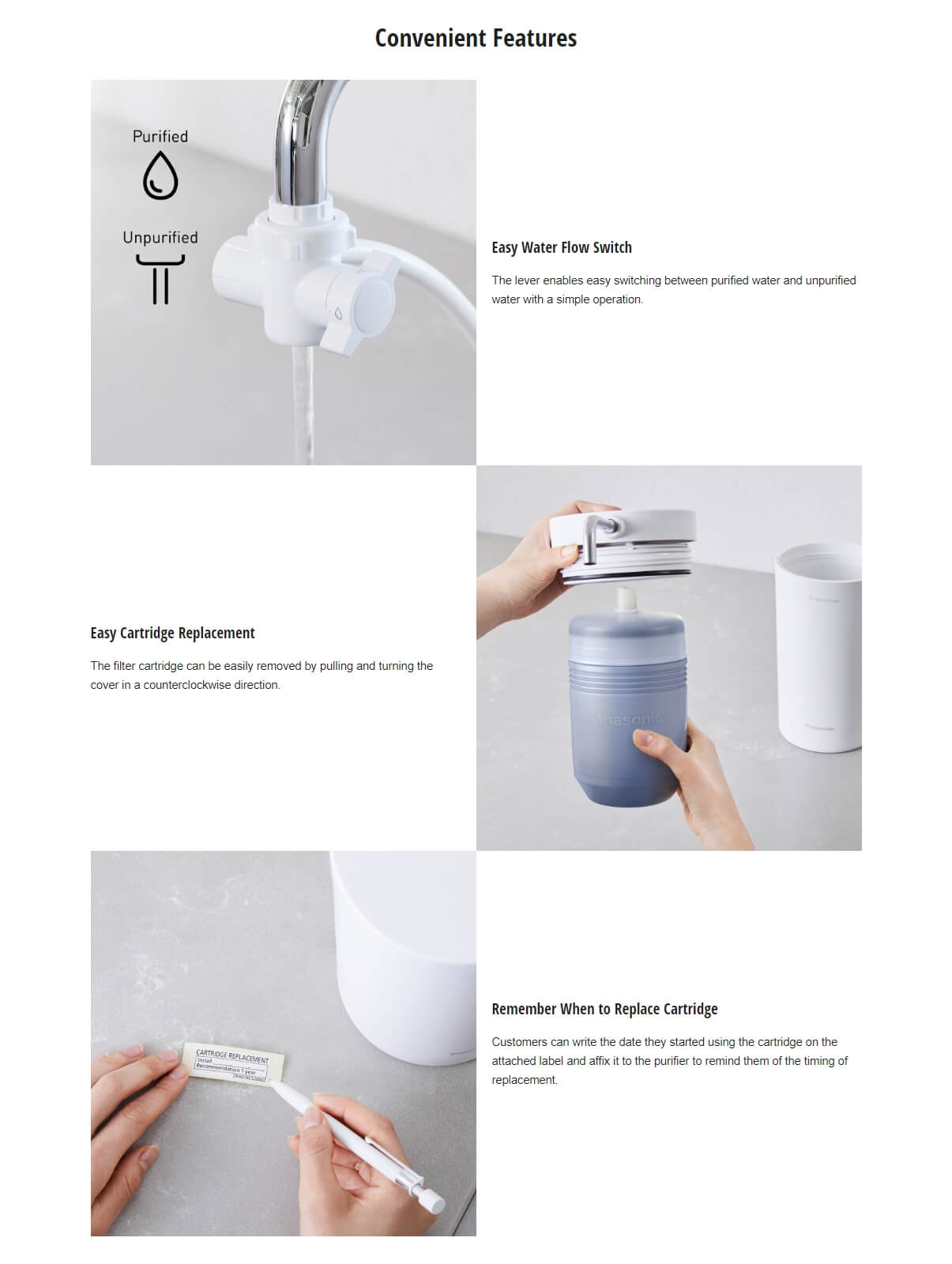 Panasonic TK-CS200-HMA Countertop Water Purifier Grey | Shopee Malaysia