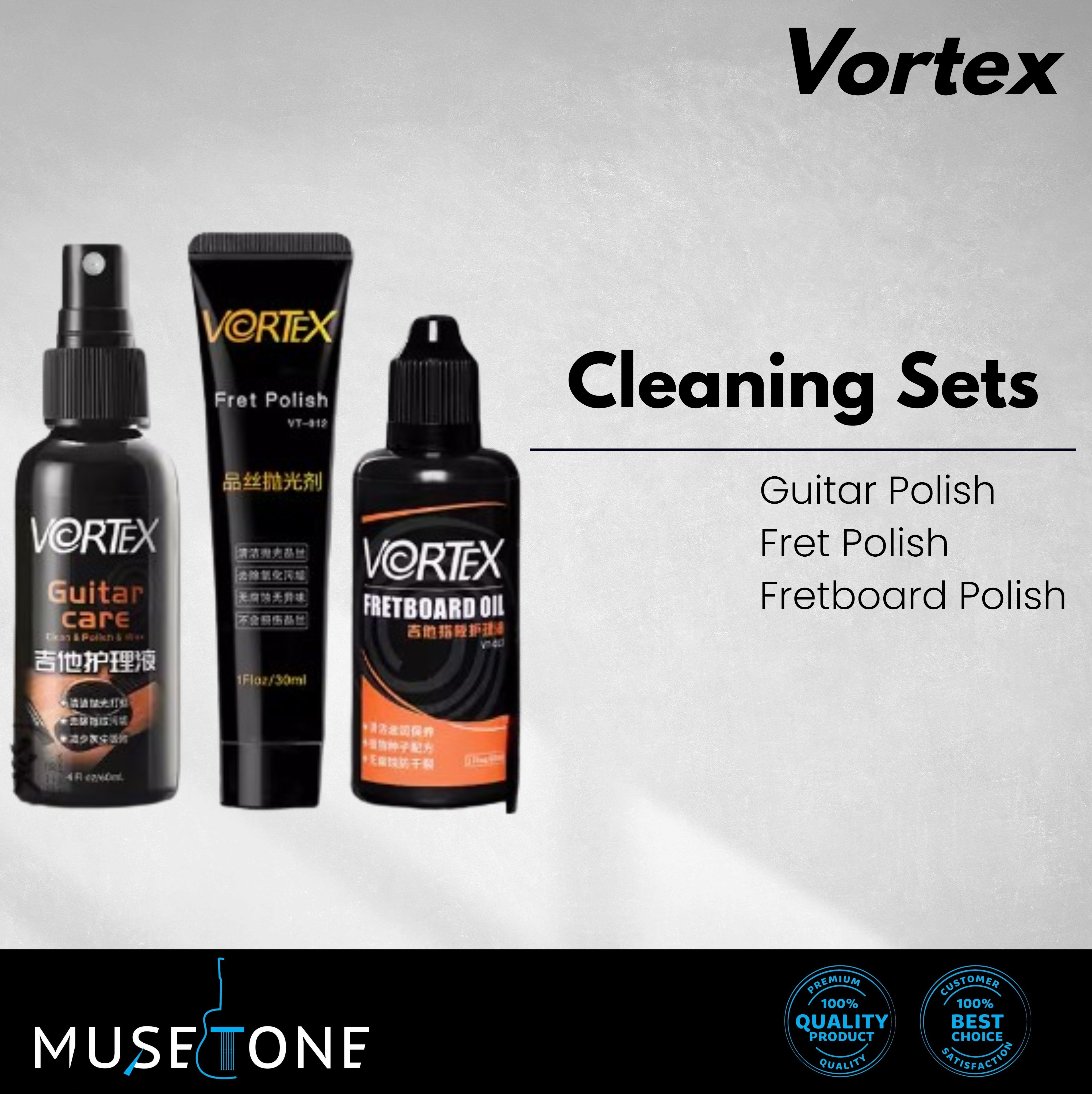 Vortex Fretboard Lemon Oil, Fretwire Polish Cleaning, Guitar Polish For All Type Of Guitars ...
