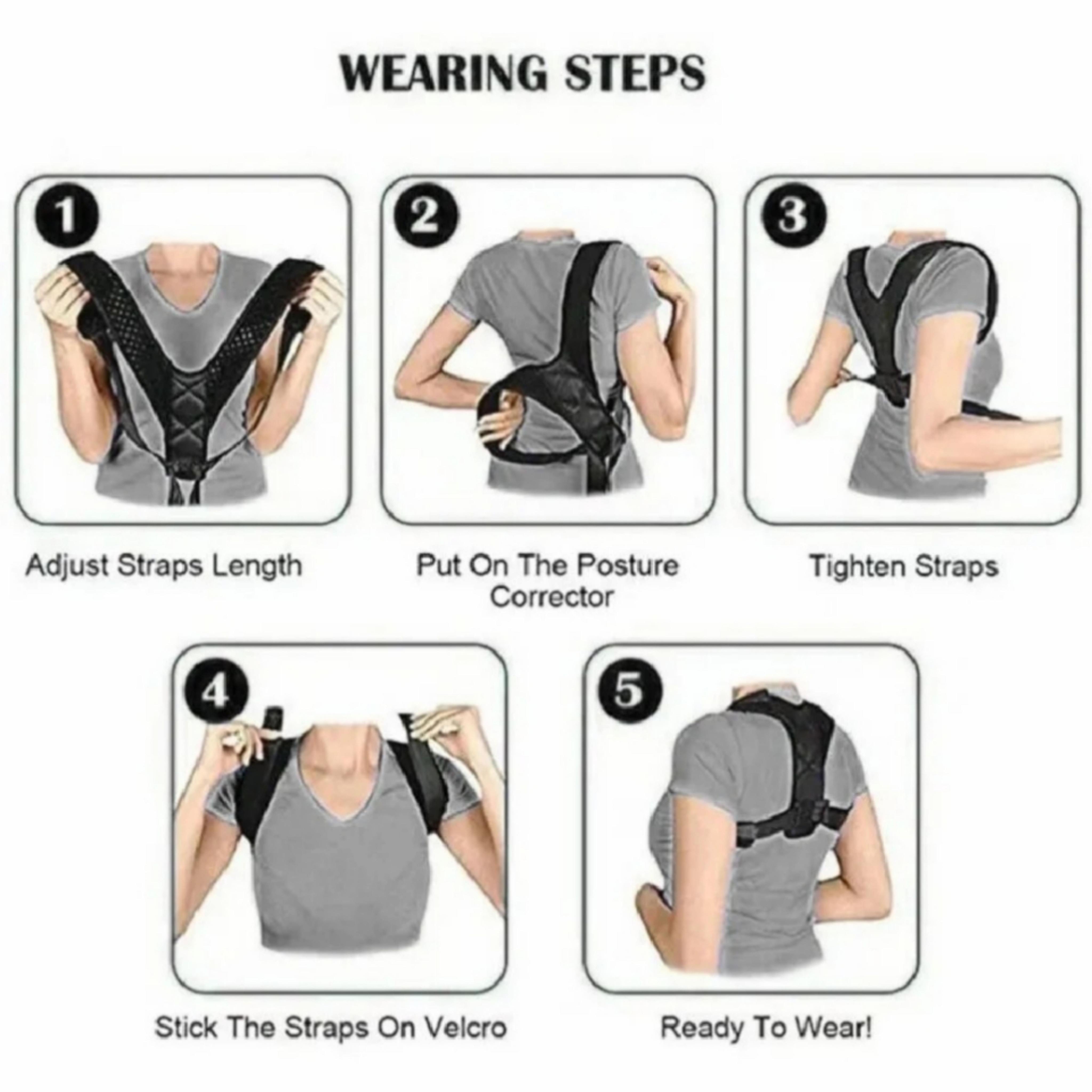 Back Correction Hunchback Strap with Breathable and Anti Hunchback ...