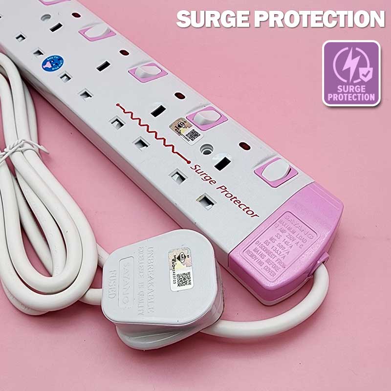 Extension Plug with Sirim Approved 13A Trailing Socket Extension Cord ...