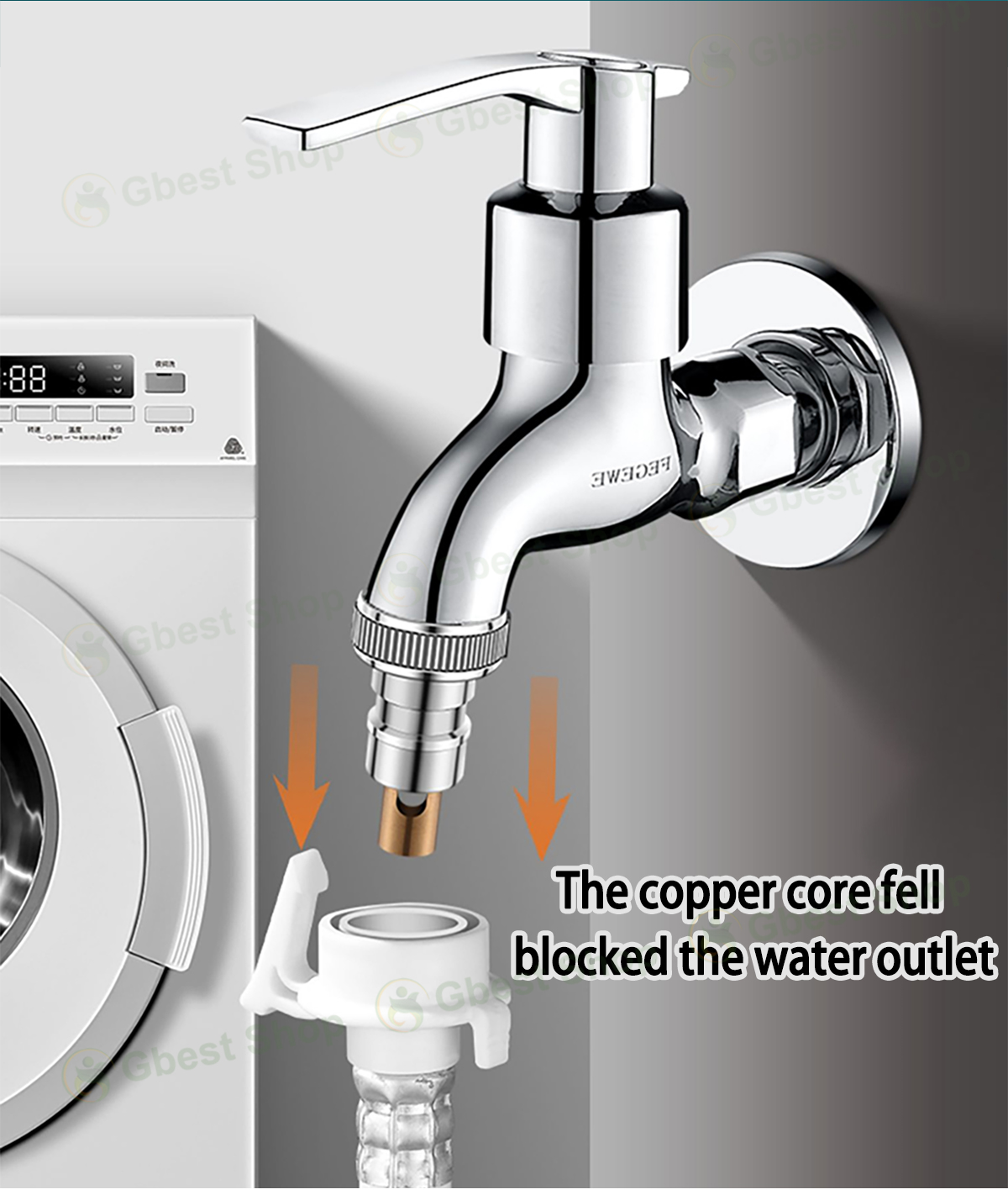 Faucet Leak-Proof Joint Outlet Adapter Washing Machine Water Pipe Fall ...