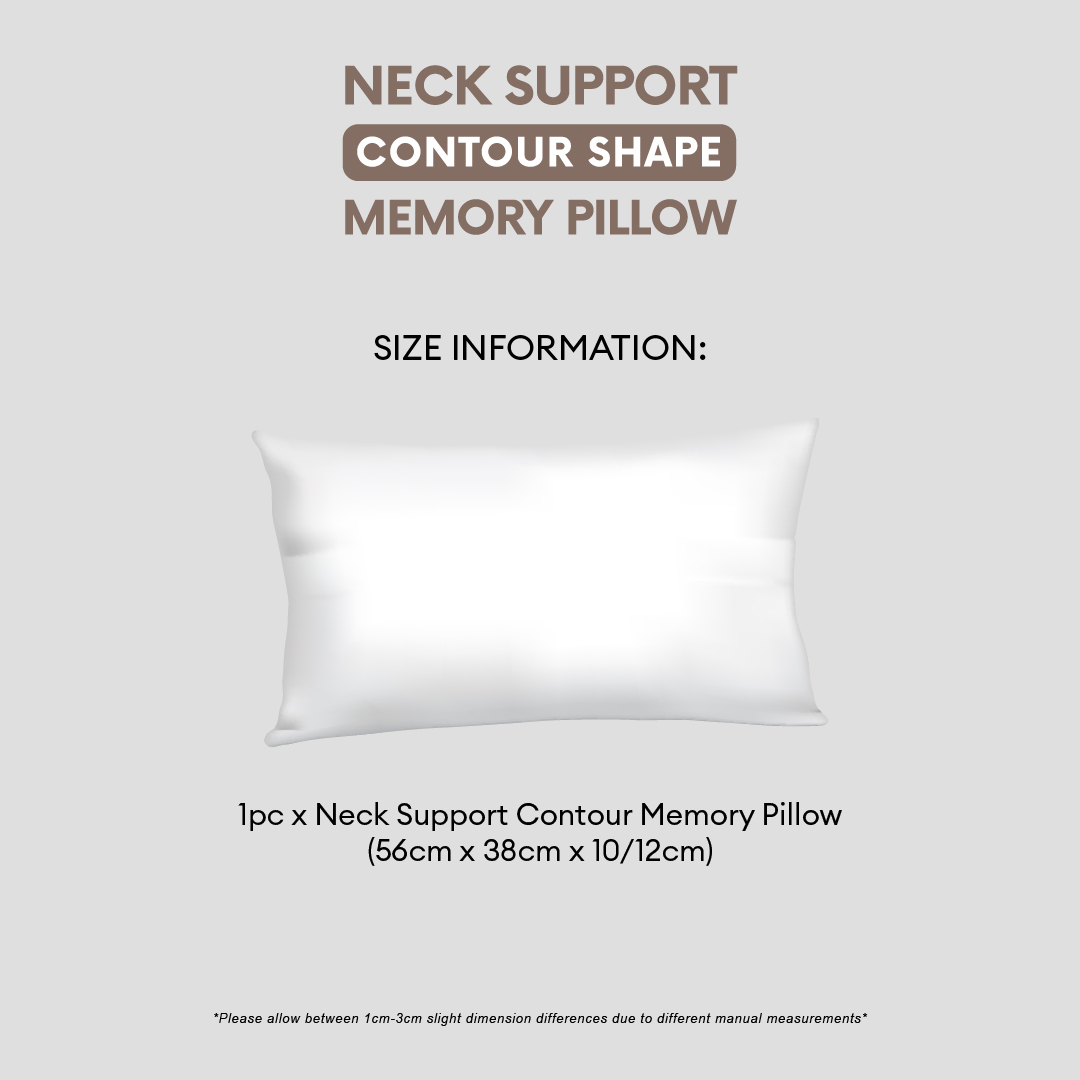 Novelle Neck Support Contour Shape Memory Pillow | Shopee Malaysia
