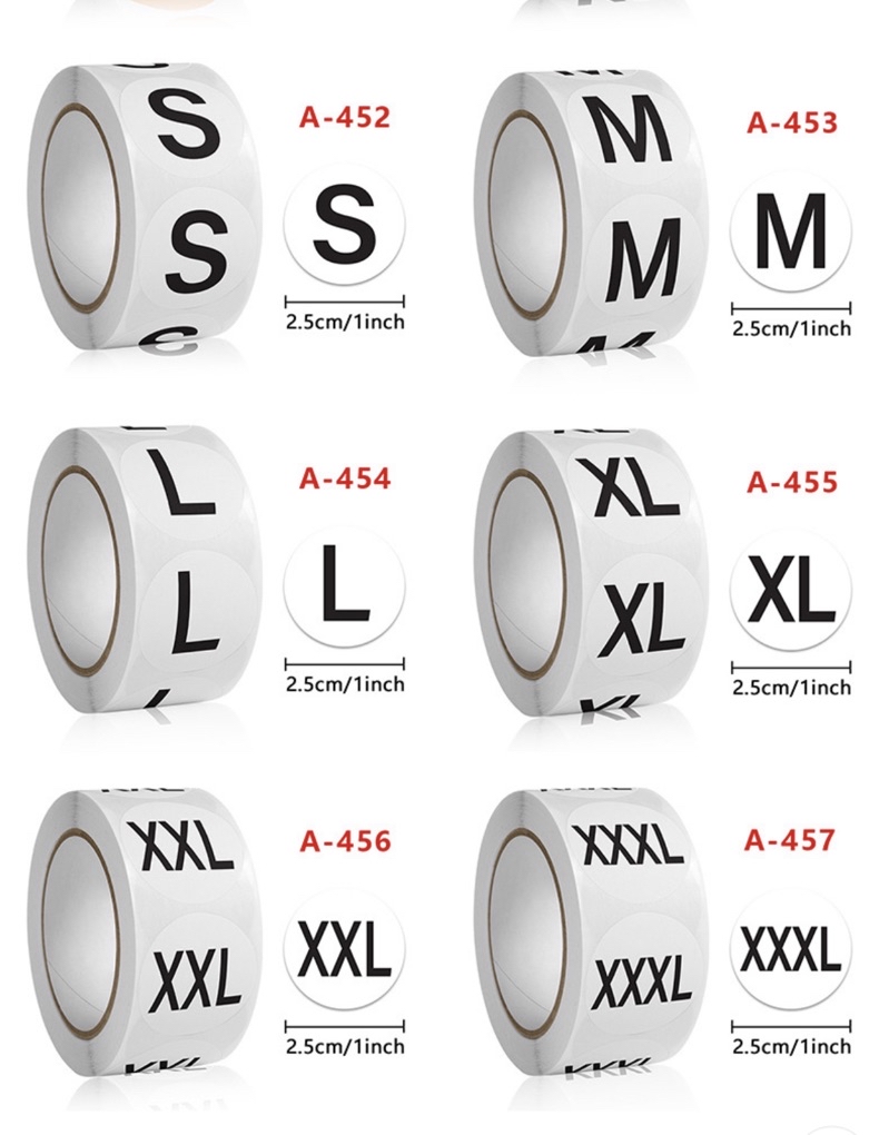 500 Pcs Sticker Label Size | Shopee Malaysia