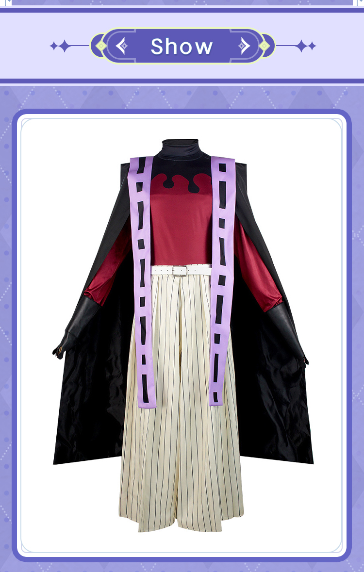 Demon Slayer Cosplay Doma Douma Cosplay Costume Wig Fan Sets Kimetsu No ...