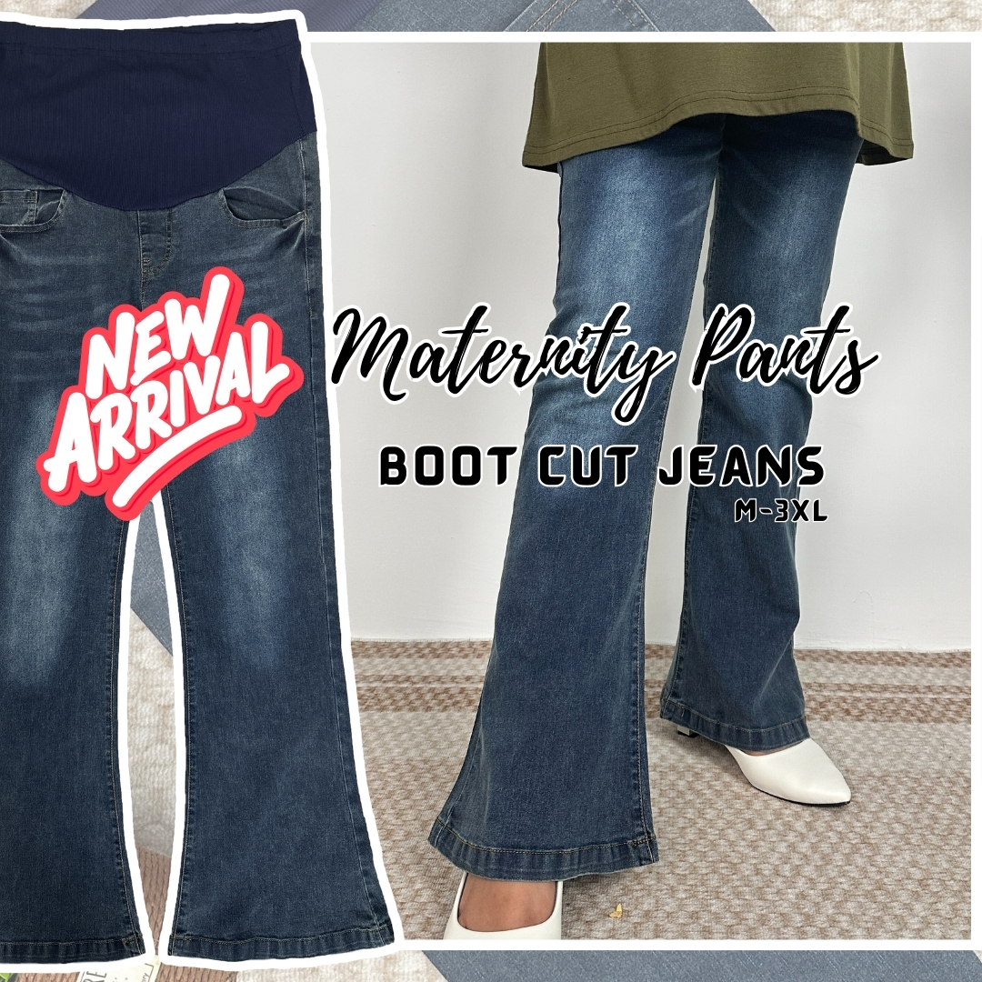SummerGlitz Maternity Jeans Bell Bottom Seluar Mengandung Jeans Boot ...