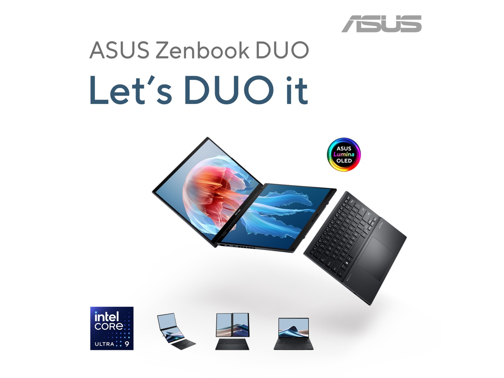 Asus Zenbook Duo 14 OLED UX8406M-APZ032WS 14" 3K Touch Laptop Inkwell ...