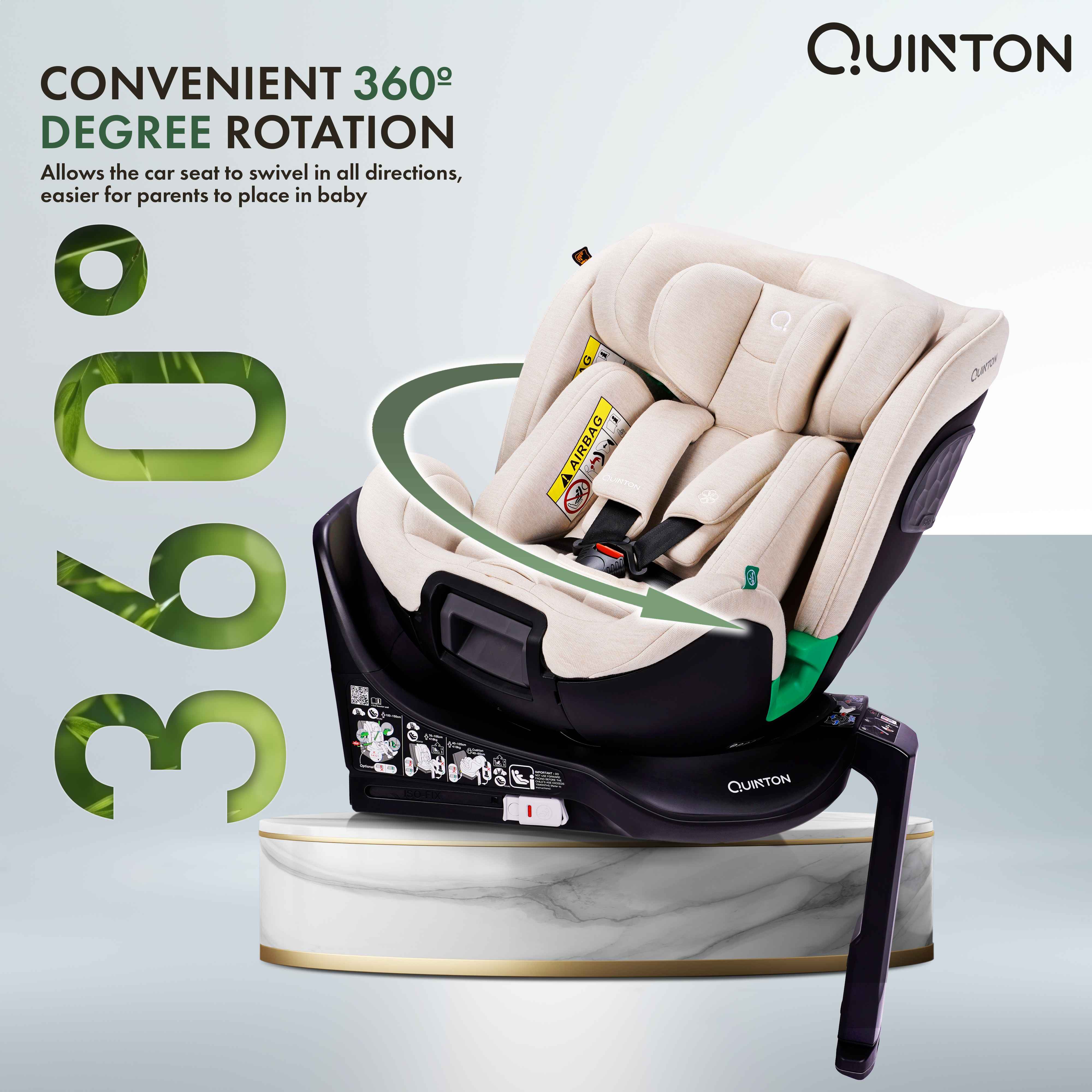 Quinton Coxy 360 Car Seat – Kerusi Keselamatan Bayi Selesa dan ...