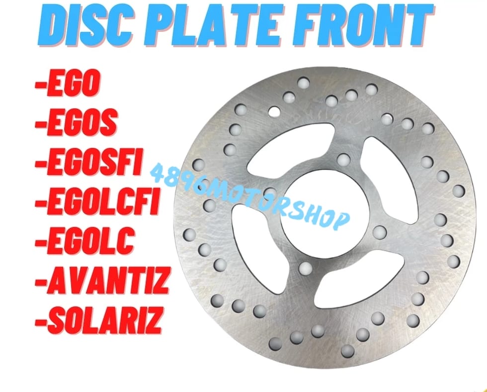 FRONT BRAKE DISC PLATE YAMAHA EGO S EGOS AVANTIZ SOLARIS EGO-LC EGO-S ...